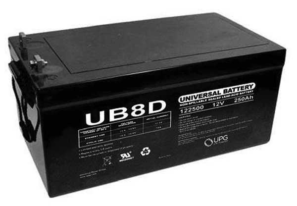 Universal Battery - 12 Volt Sealed Lead Acid, UB8D - Ameresco Solar